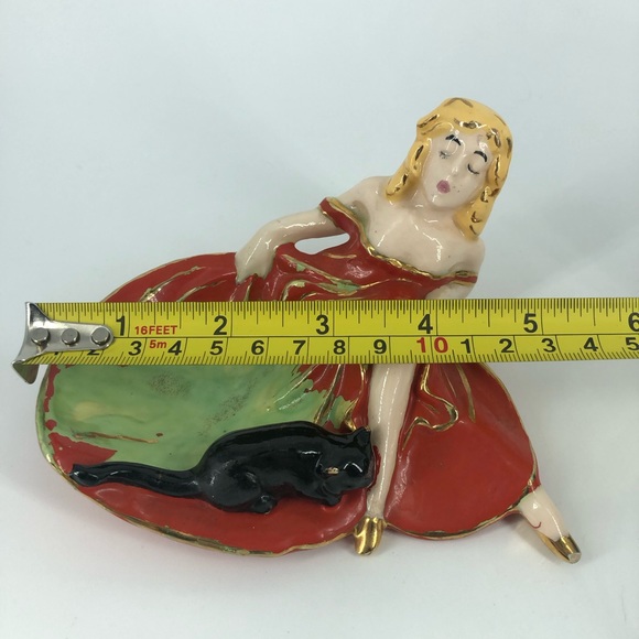 unbranded | Accents | Vintage Risqu Pinup Girl Cat And Surprise Trinket ...